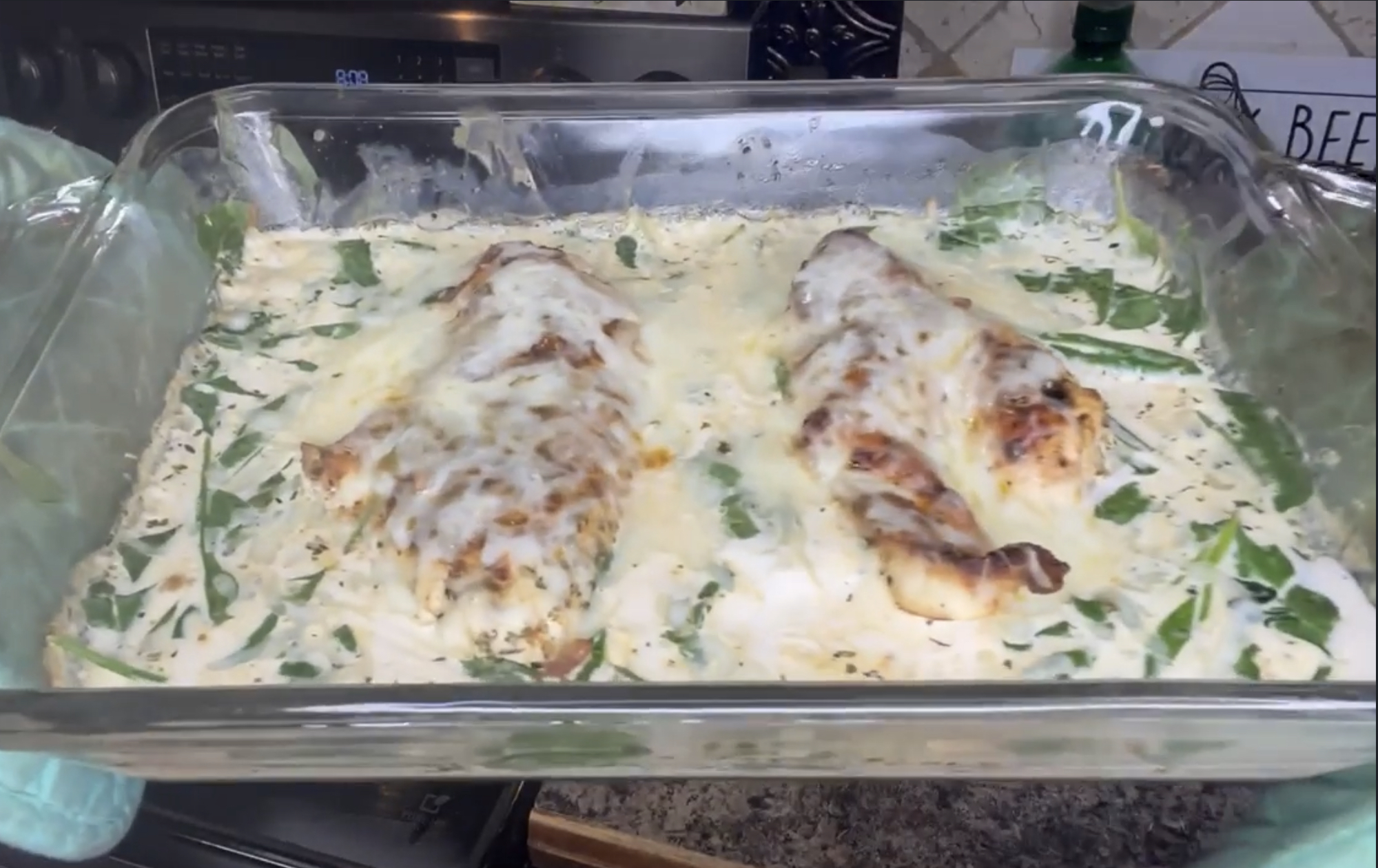 Tuscan Style Chicken Bake – The Busy Bee